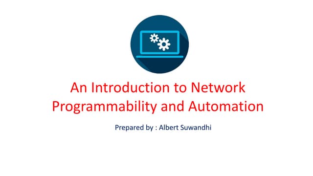 Intro To Network Automation Pdf Cloud Computing Internet