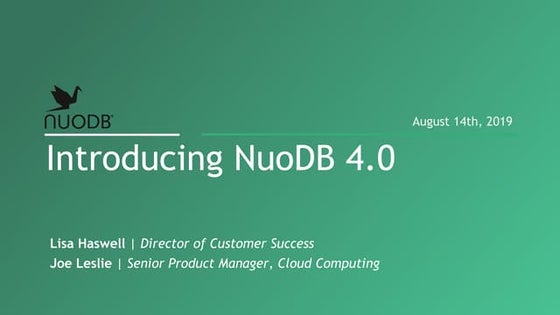 NBIA 7.0 Community Version Release | PPT