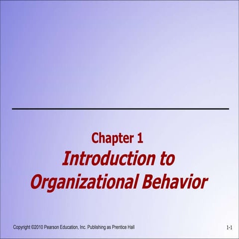 Intro to OB.ppt | Business | Business and Finance