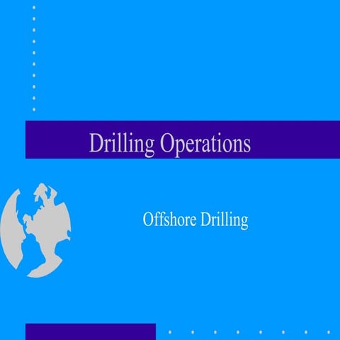Intro to offshore drilling | PDF