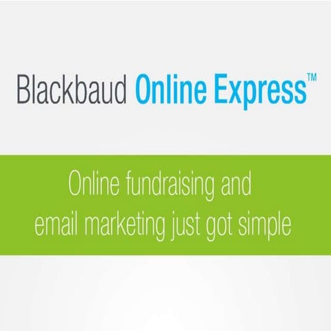 Blackbaud Online Express | PPTX | Email | Internet