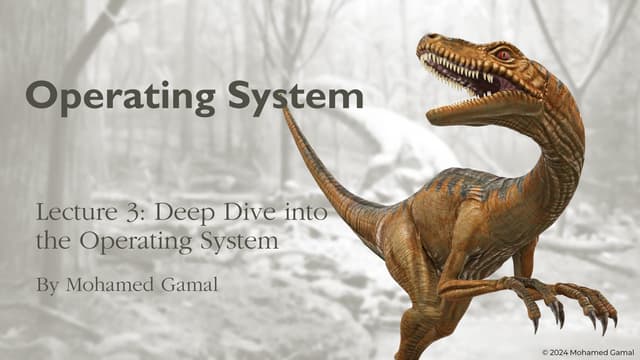 Introduction To Operating System Lecture 3 Ppt