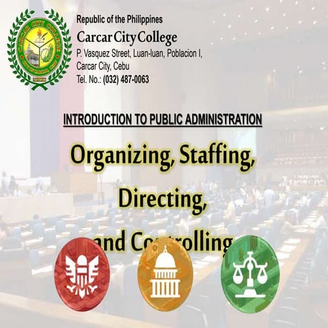 Introduction to Public Administration - Organizing, Staffing ...