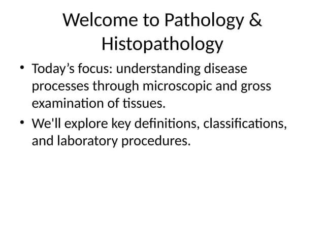 introduction to Pathology ..ppt