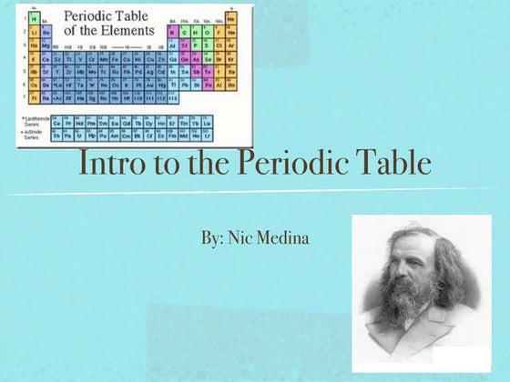 Chemistry periodic table presentation | KEY