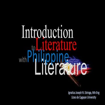 Intro to philippine literature | PPTX