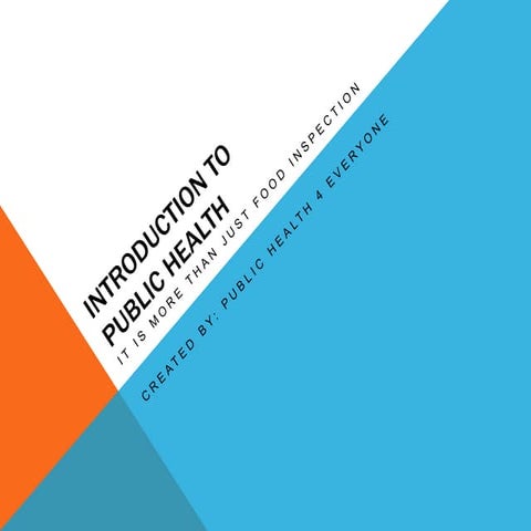 Public Health Lecture 1: Introduction to Public Health | PPT