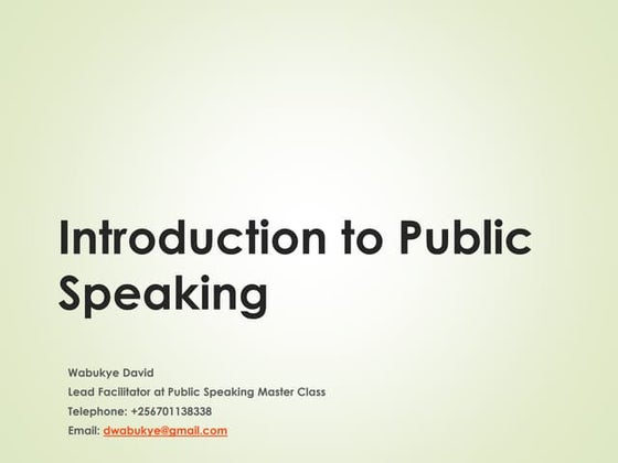 Characteristics of speaking skills | PPT
