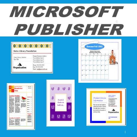 Intro to Publisher.ppt | Desktop Publishing | Computer Software and Applications