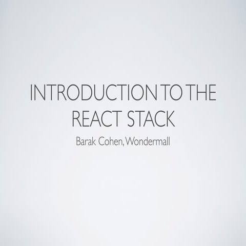 Introduction To React Native And Redux Ppt