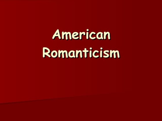 Romanticism | PPT