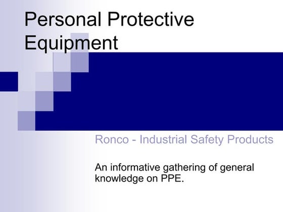 PPE Awareness training | PPT