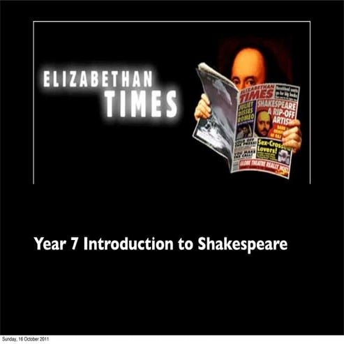 Intro to Shakespeare | PDF