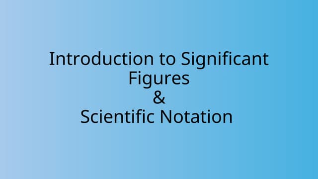 Significant figures power point presentation | PPT