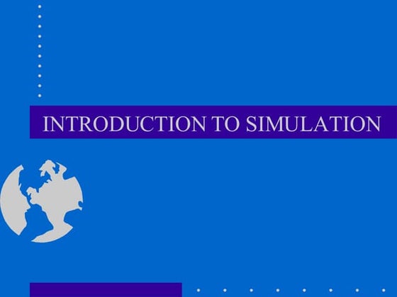 System Modeling & Simulation Introduction | PPT System Modeling & Simulation Introduction | PPT