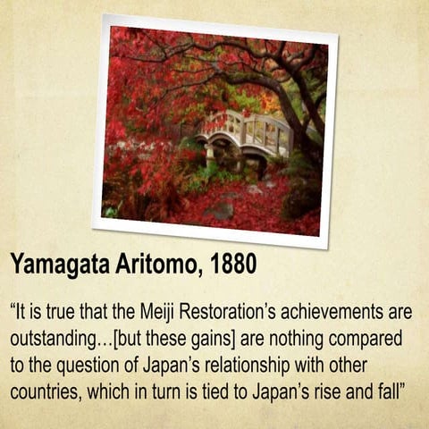 Japan: The Meiji Restoration overview | PPTX