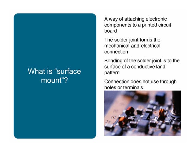 Surface mount Devices(SMD) | PPTX