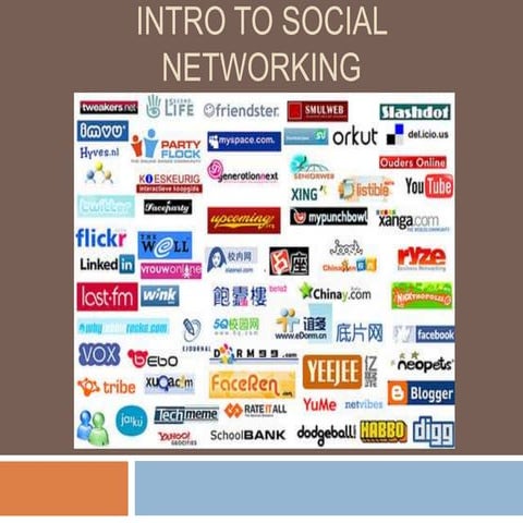 Intro to social networking | PPT