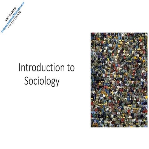 Intro to sociology | PPT