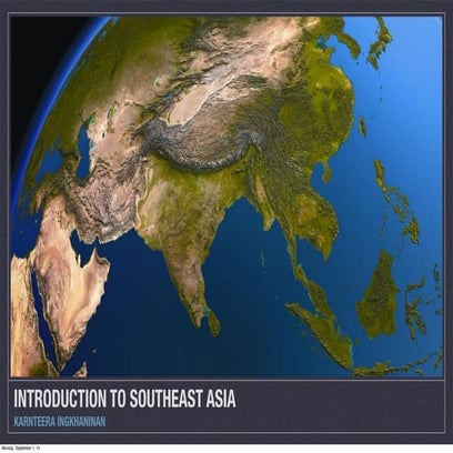 Intro to southeast asian studies chaht | PPT