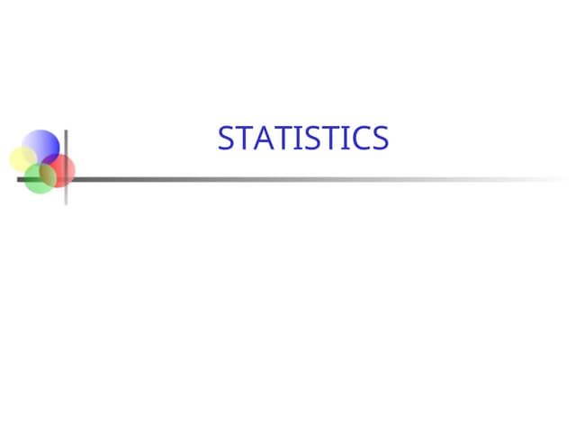 Introduction To Business Statistics Pptx