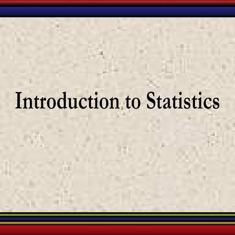 Chapter 1 introduction to statistics | PDF