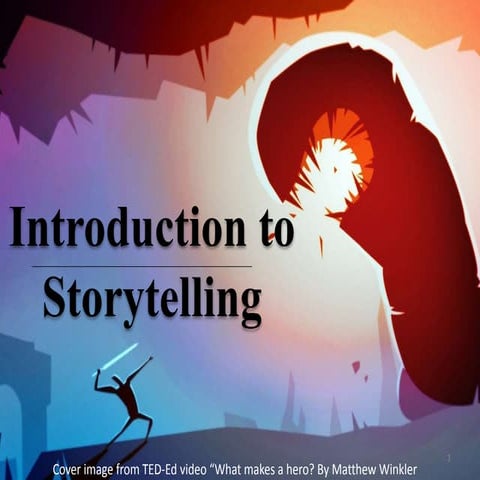 A small Introduction to storytelling | PPT
