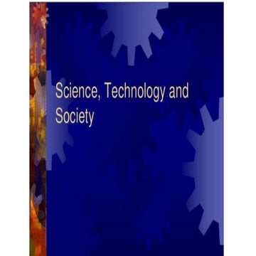 Introduction of Science, Technology, and society | PPTX