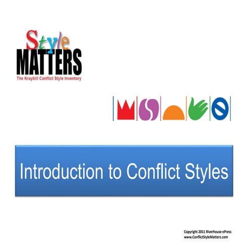 Style Matters Conflict Style Inventory | PDF