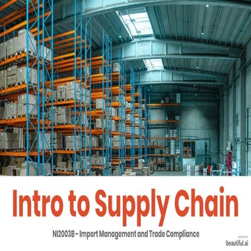 Introduction to Supply Chain | PDF