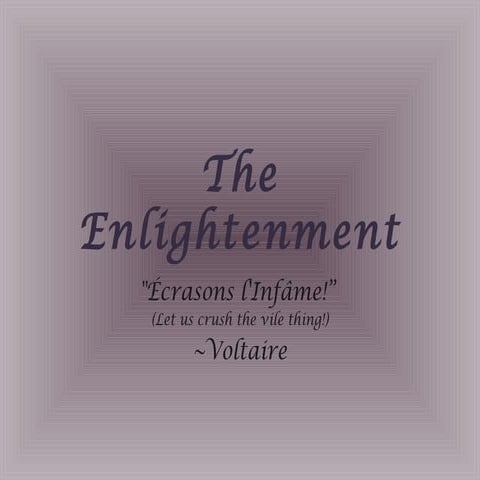 Intro to the Enlightenment | PPT