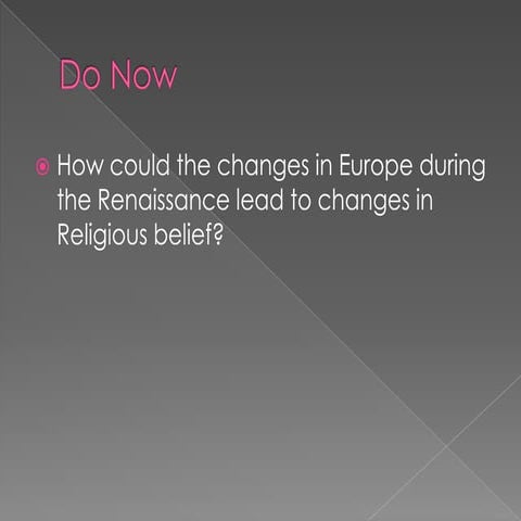 Intro to the reformation | PPTX