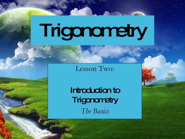 Mathematics ppt on trigonometry | PPT