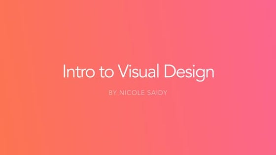 Design Isn't Visual | PPT