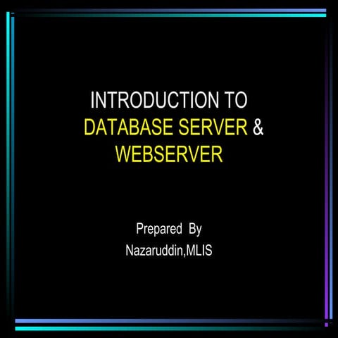 Intro to webserver | PPT