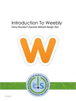 Weebly Education Website Building | PPT