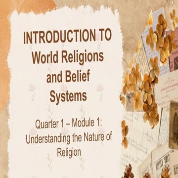 Intro to World Religion Q1-WK1.ppbbbbbtx | PPTX