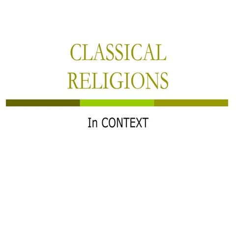 Intro to world religions | PPT