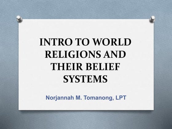 Introduction to World Religions and Belief Systems : Islam | PPTX | Religion & Spirituality