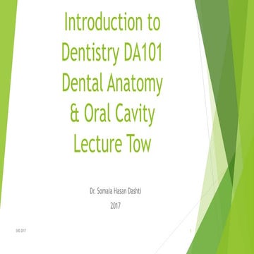 Intro two dental anatomy | PPTX