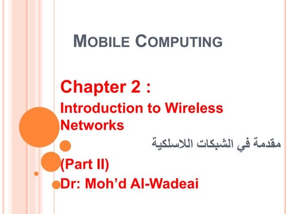 Introduction to wireless communication systems | PPTX