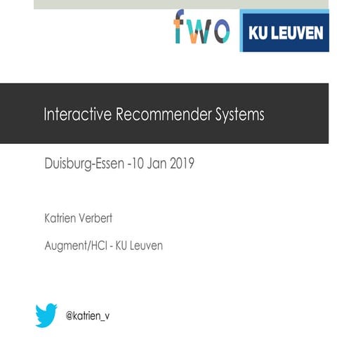 Interactive Recommender Systems Pdf Computer Software And Applications Computing