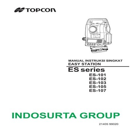 Pengenalan Bagian-Bagian Total Station TOPCON ES dan GM | PDF