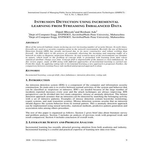 Intrusion Detection Using Incremental Pdf