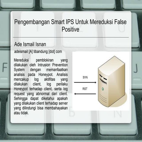 Intrusion Prevention Honeypot System Ppt