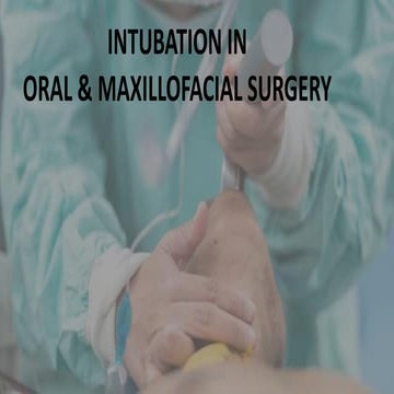 Intubation in omfs | PDF