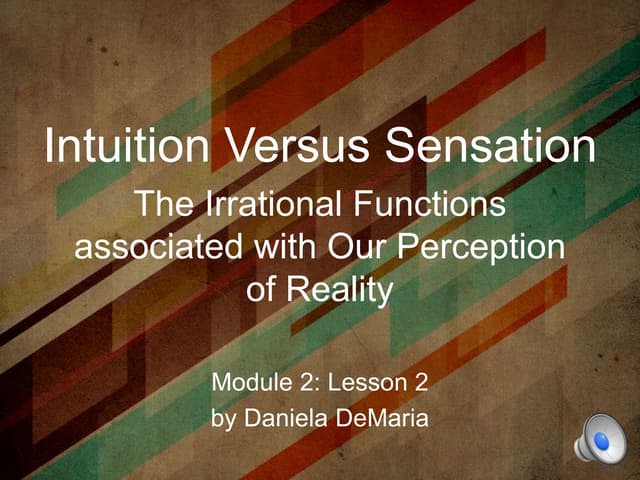 Intuition vs Sensation | PPTX
