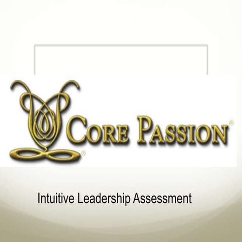 Intuitive leadership assessment 2019 | PPTX