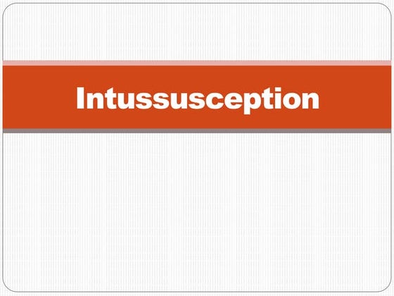 Intussusception (2) | PDF
