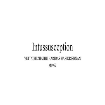 Intussusception.pptx SURGERY PRESENTATION | PPT